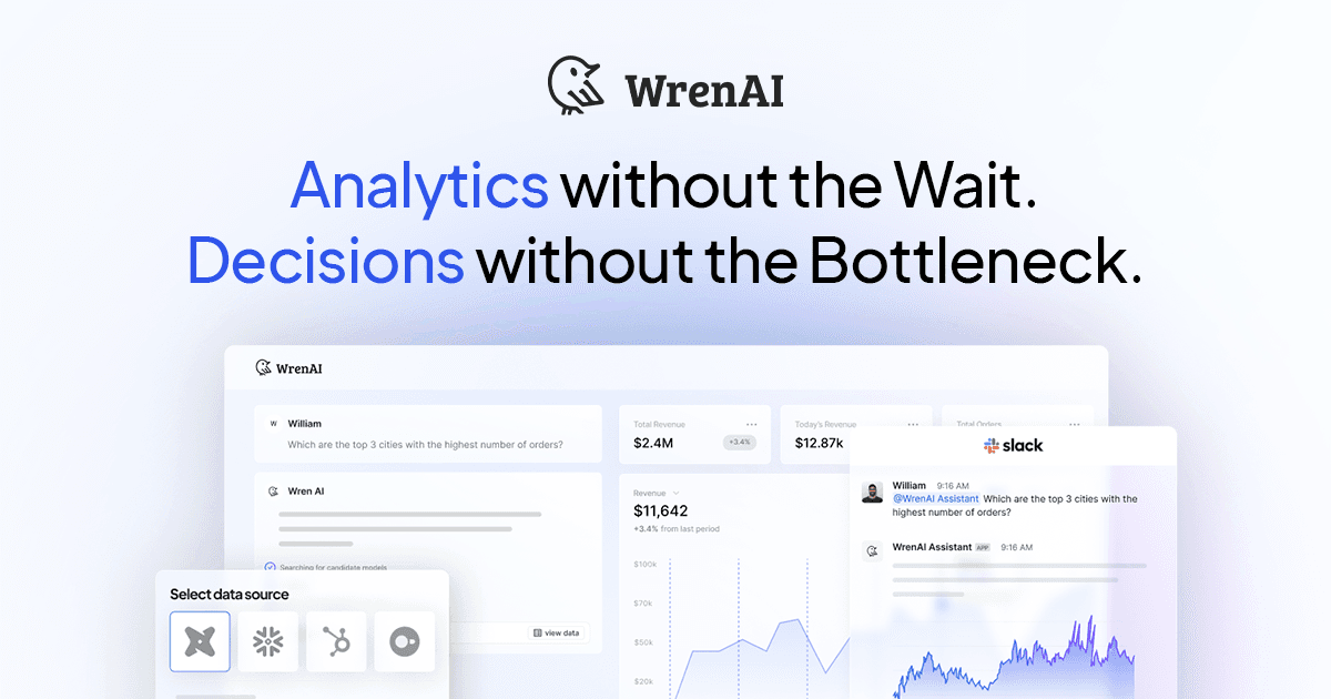 Wren AI | GenBI (Generative BI) & Embedded Analytics for Smarter Decisions